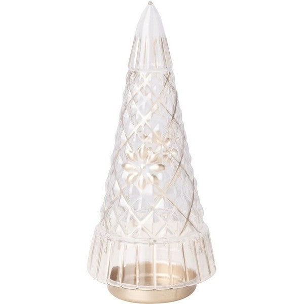 Small Clear Glass Tree Tabletop Decor | Holiday | boogie + birdie