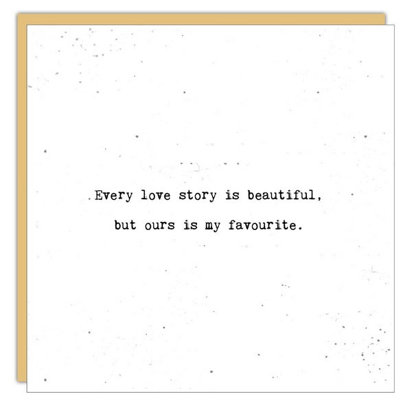 Every Love Story Is Beautiful Card | Cedar Mountain | boogie + birdie